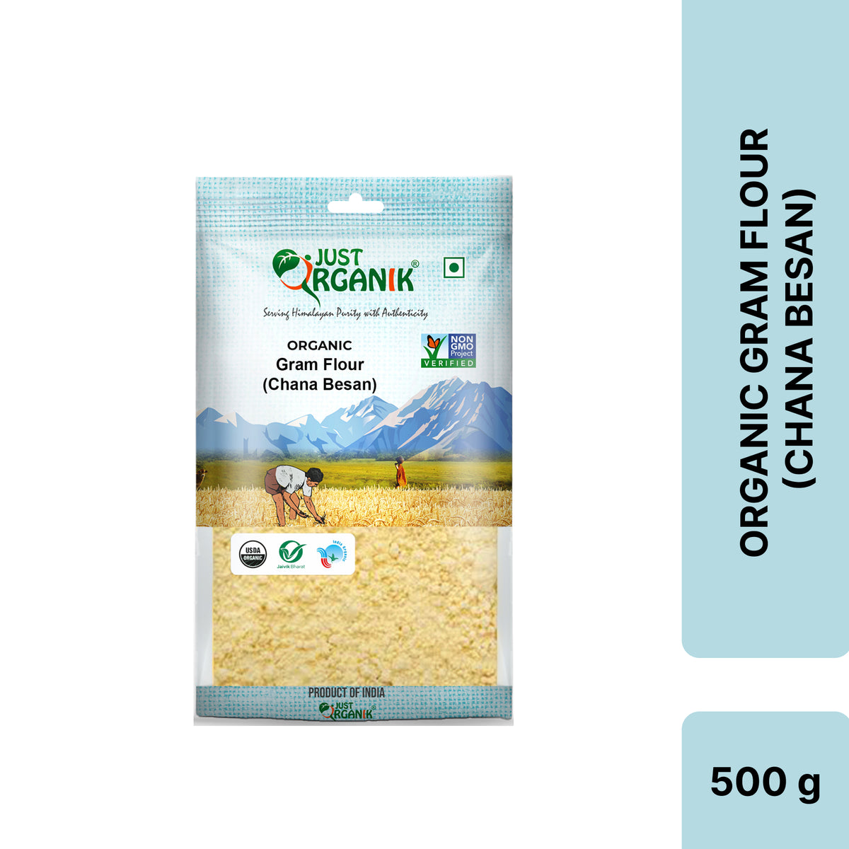 Just Organik Organic Besan (Gram) Flour – Oooooya Goodness Store